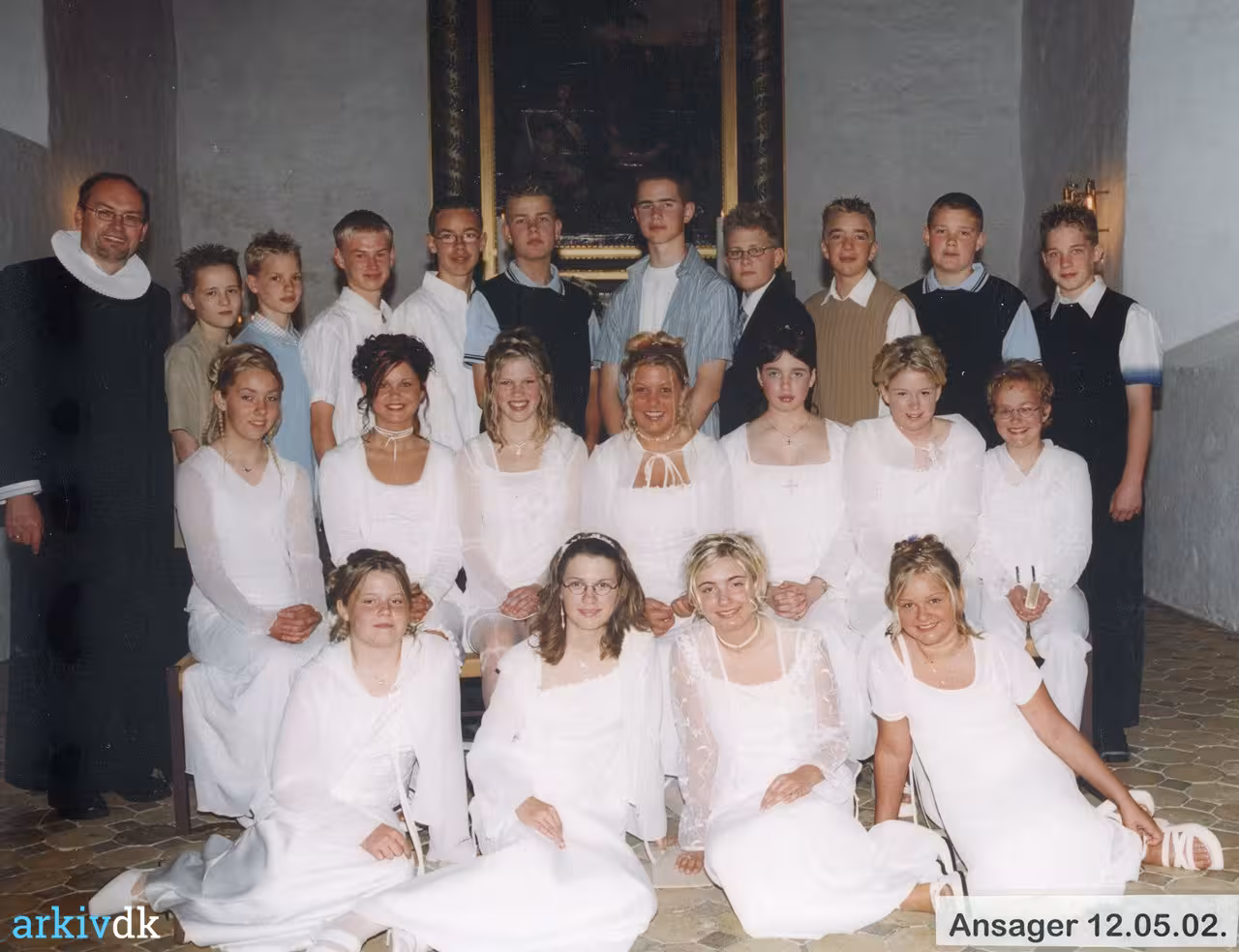 arkiv.dk | Konfirmation 2002 i Ansager