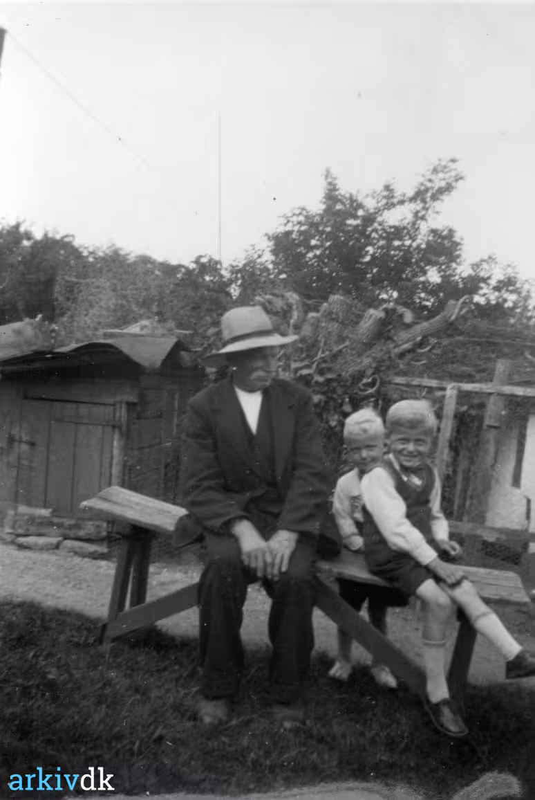 arkiv.dk | Niels Peder Hansen, Leif Frederiksen og Carlo Frederiksen, Hørup