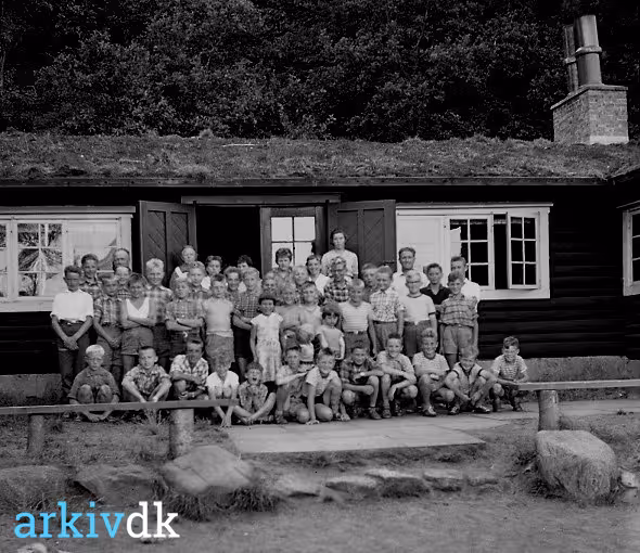 arkiv.dk | KFUM`s sommerlejr, Dokkedal Gruppebillede