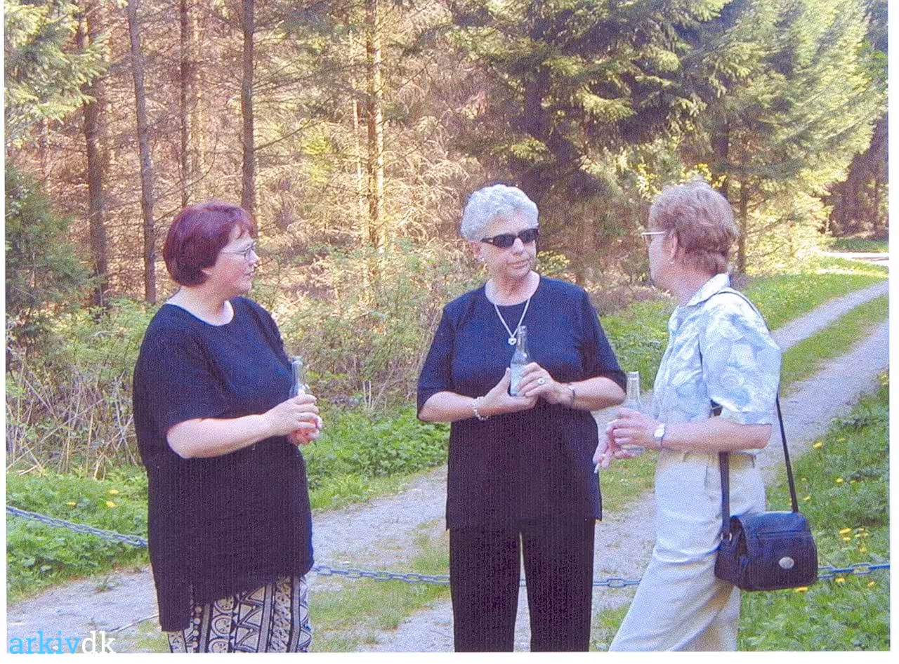 arkiv.dk | Arkivets personale på udflugt til Gavnø Slotspark. Janni Christensen, Ellen Jensen og ...