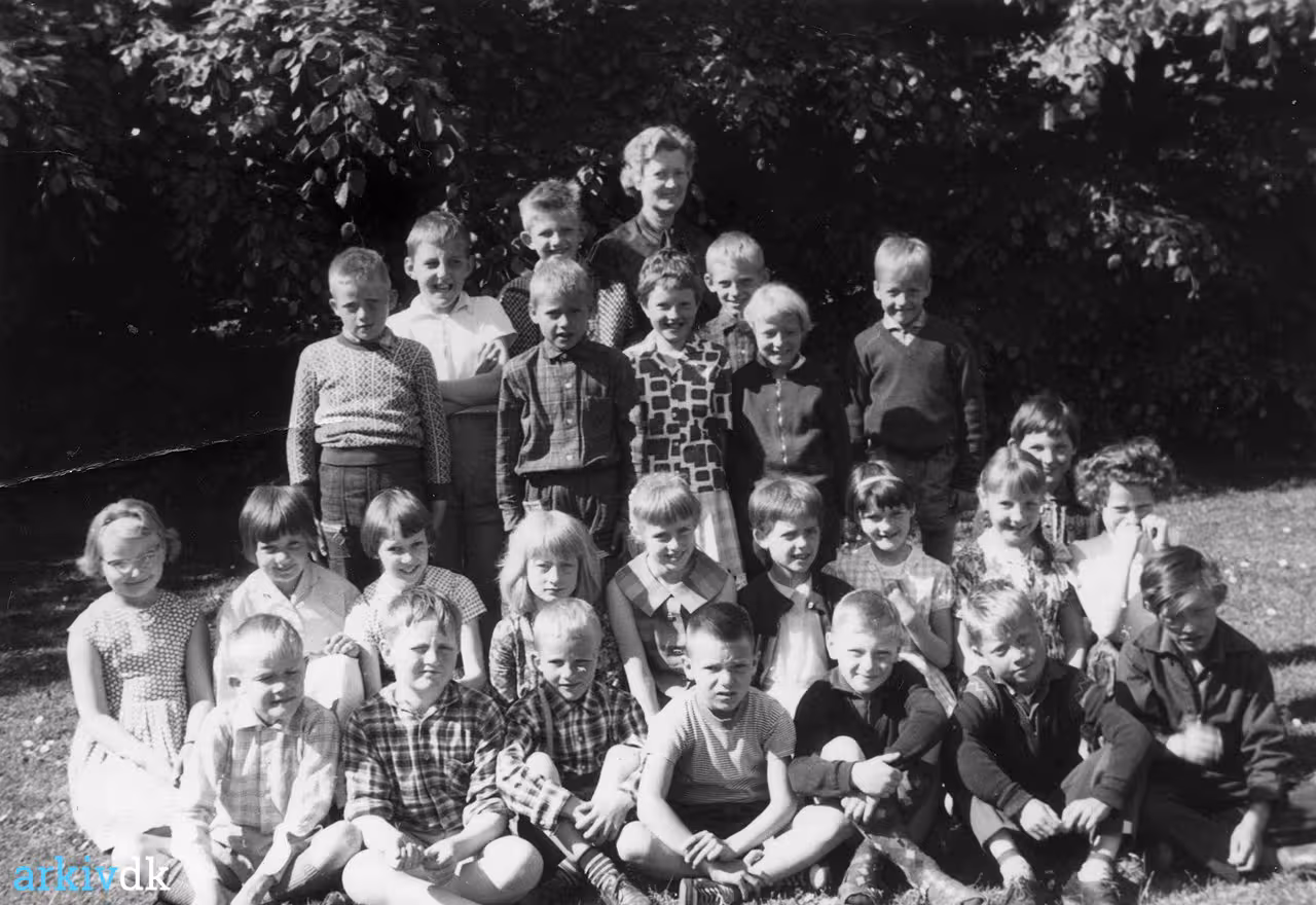 arkiv.dk | Klassebillede fra Sct. Hans Skole, 1961-1962.