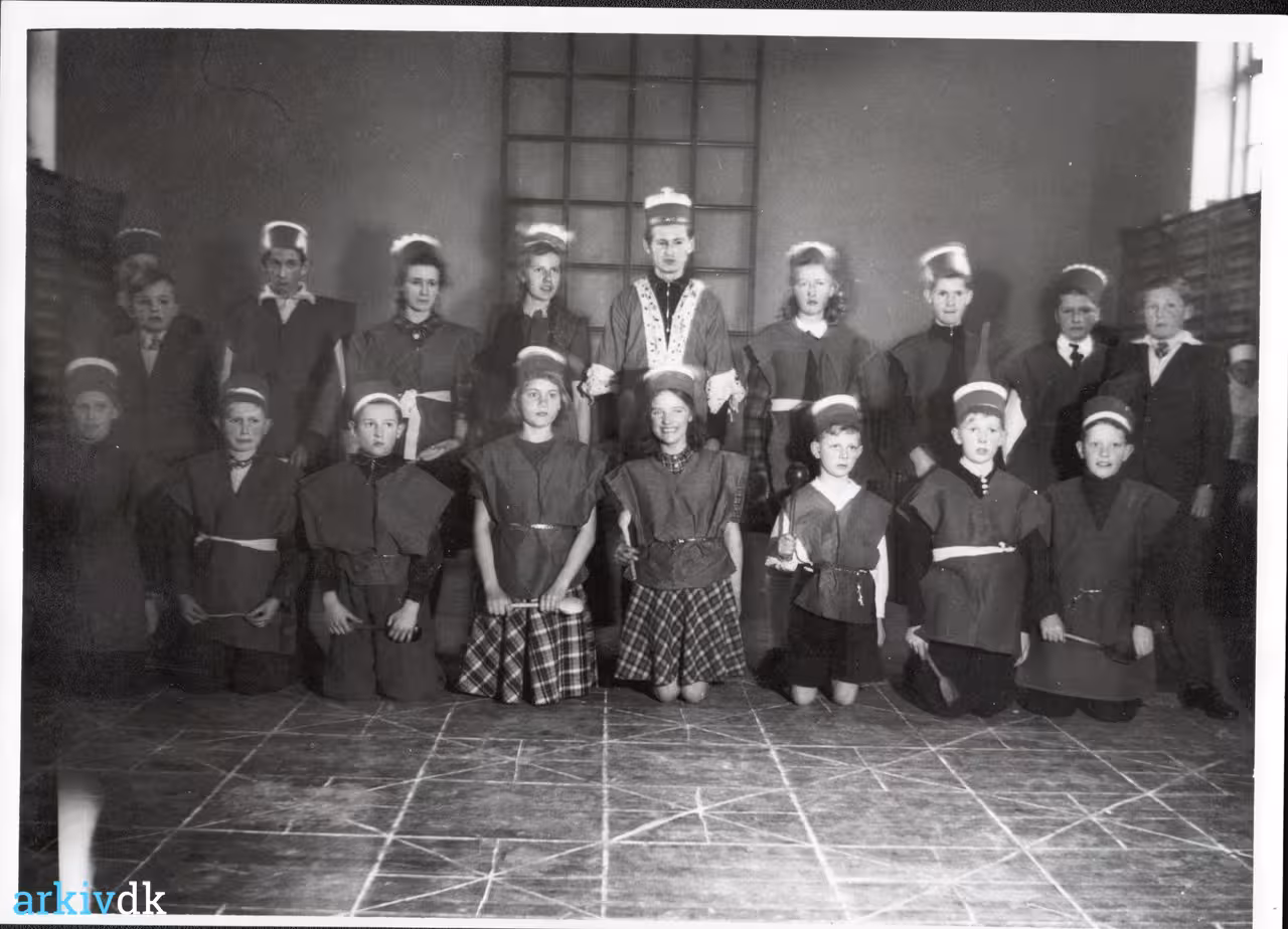 arkiv.dk | Kommuneskolen, Markledgade Levende Skakspillere