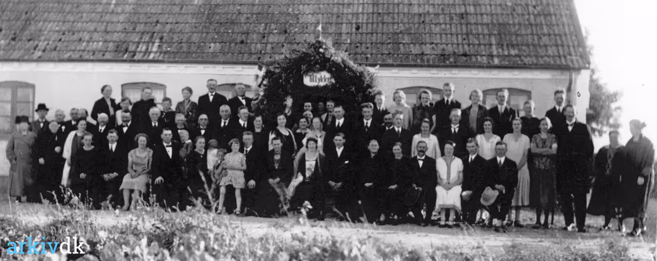 arkiv.dk | Gerda og Knud Marius Hansens bryllup i Skamby