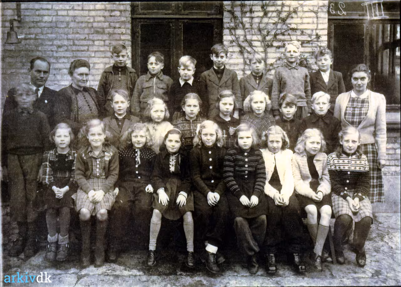 arkiv.dk | Skolebillede fra Otterup Realskole