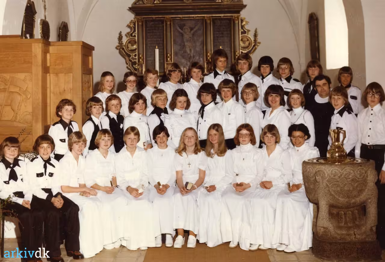 arkiv.dk | Konfirmander i Skodborg 1978