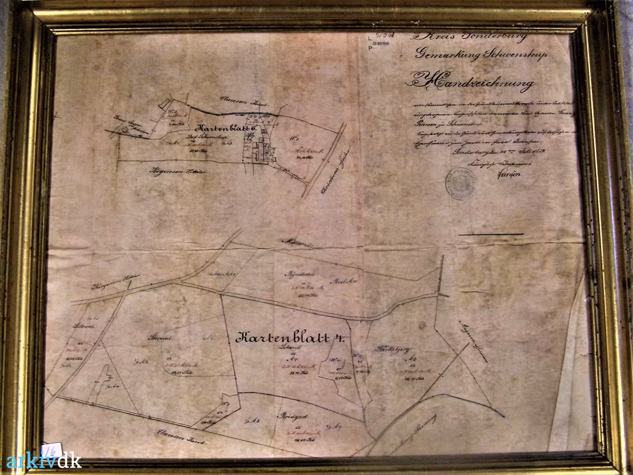 arkiv.dk | Kortblad over Svenstrup