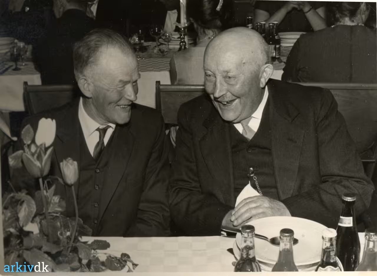 arkiv.dk | Gæst ved Sofie og Lars Kristiansens Sølvbryllup,Peter Otte og Jens Lauridsen ...