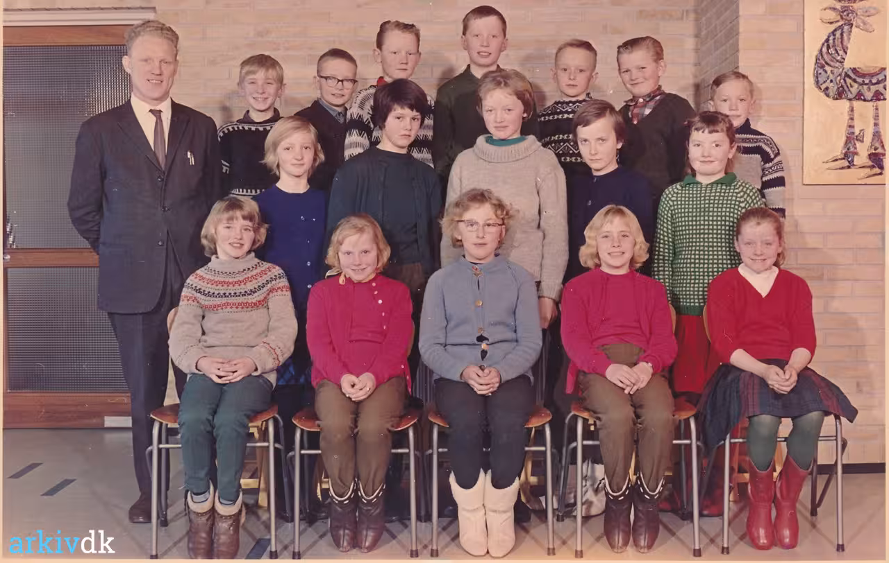 arkiv.dk | Virring Skole klassebillede