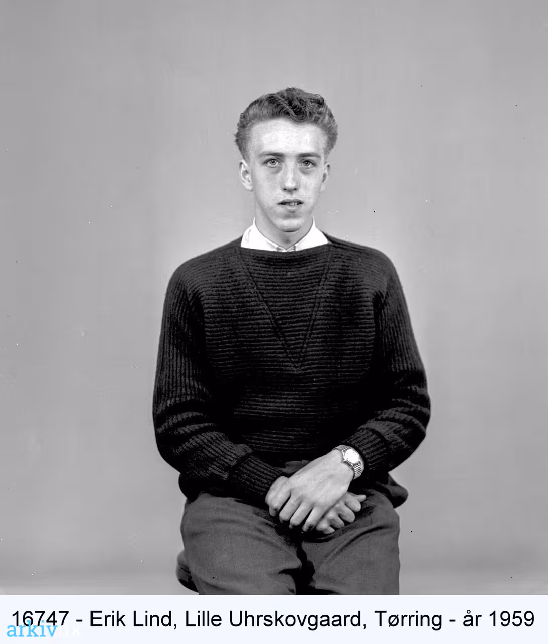 arkiv.dk | Erik Lind, 1941-2023, Lille Uhrskovgaard, Uhrskovvej 5, Tørring