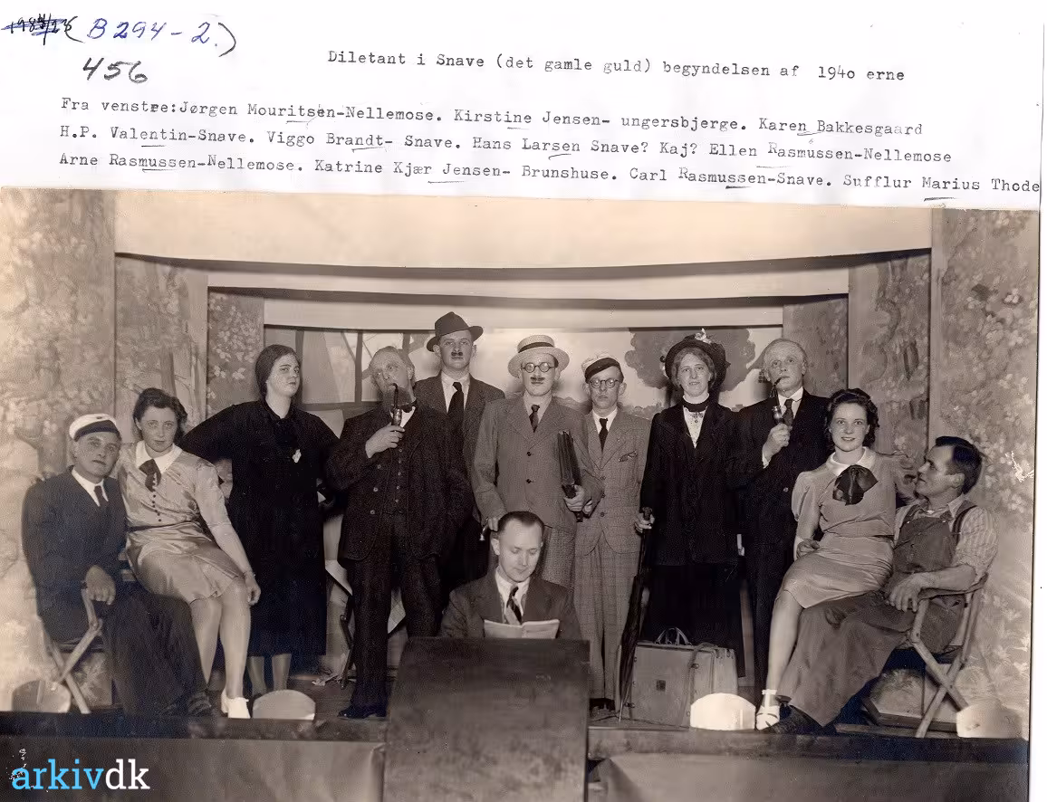 arkiv.dk | Dilettant "Det gamle guld", Dreslette Forsamlingshus