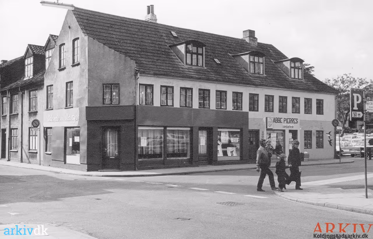 arkiv.dk | Kolding. Vestergade set fra Rendebanen
