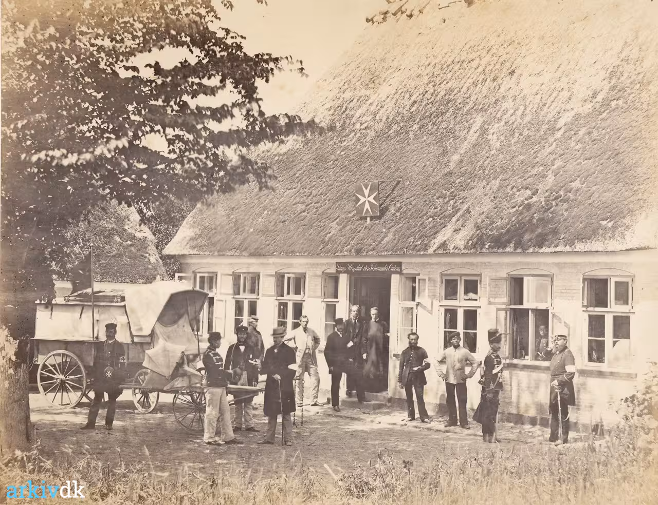 arkiv.dk | Johanniternes lazaret i Vester Snogbæk 1864