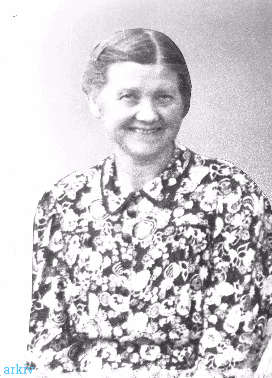 arkiv.dk | Kopi af billede af dame bestilt af Ludvig Petersen, Tranekjærsminde Espe