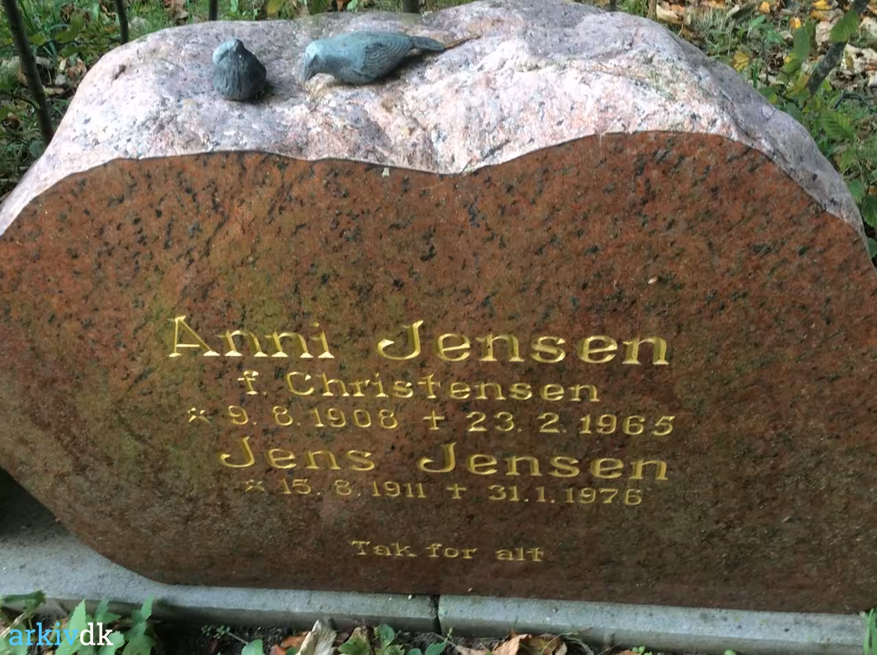 arkiv.dk | Jensen, Jens ( 1911-1976) Jensen, Anni ( 1908-1965) Født Christensen.