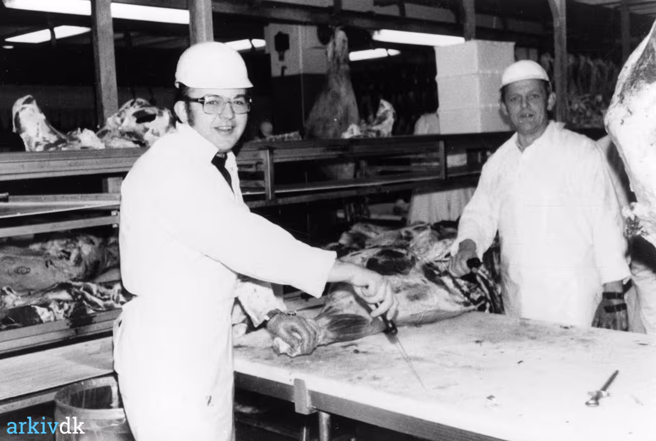 arkiv.dk | Dansk Supermarked Kød, Vejle, 1987-88