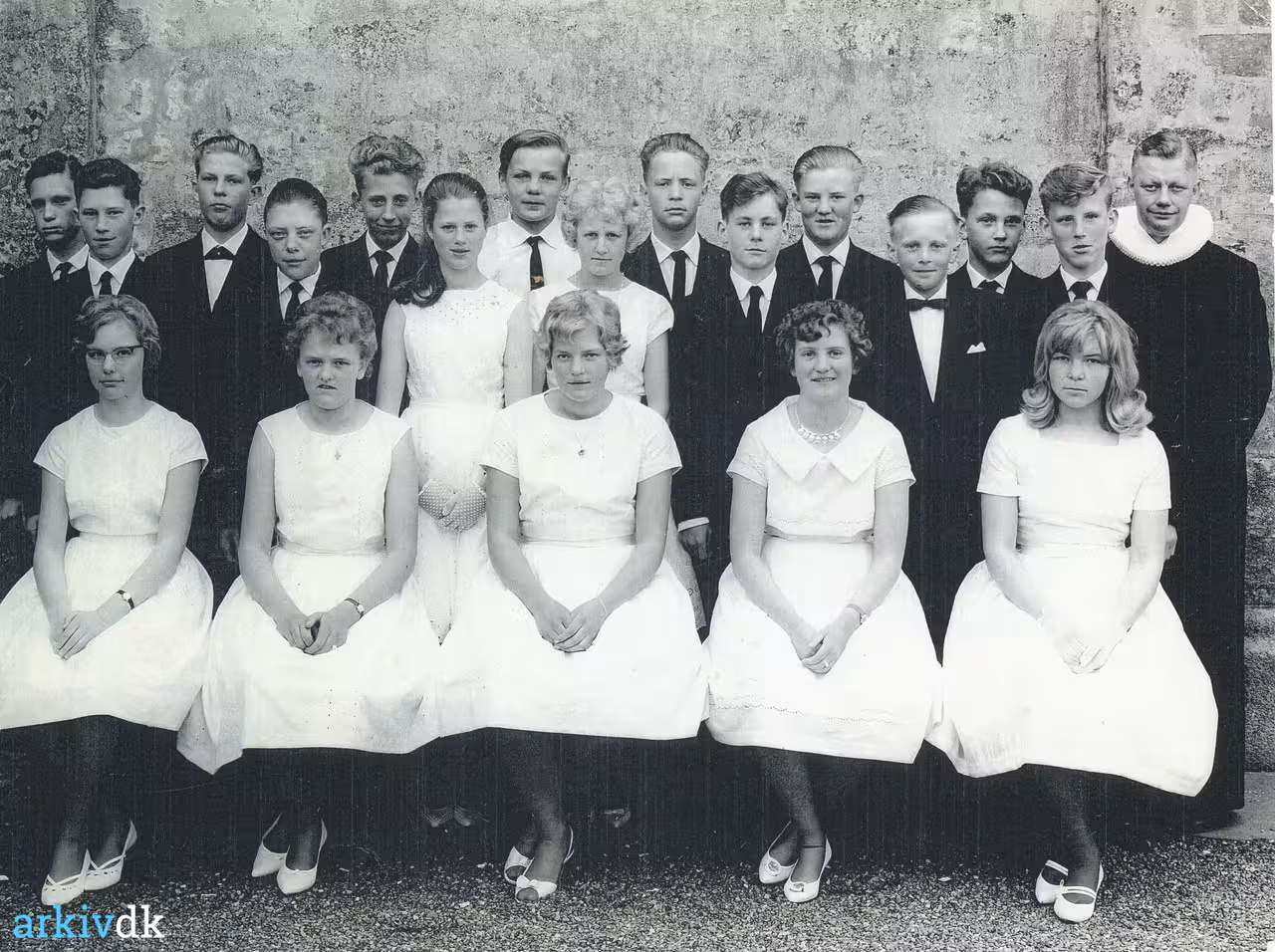 arkiv.dk | Konfirmationsbillede 1963