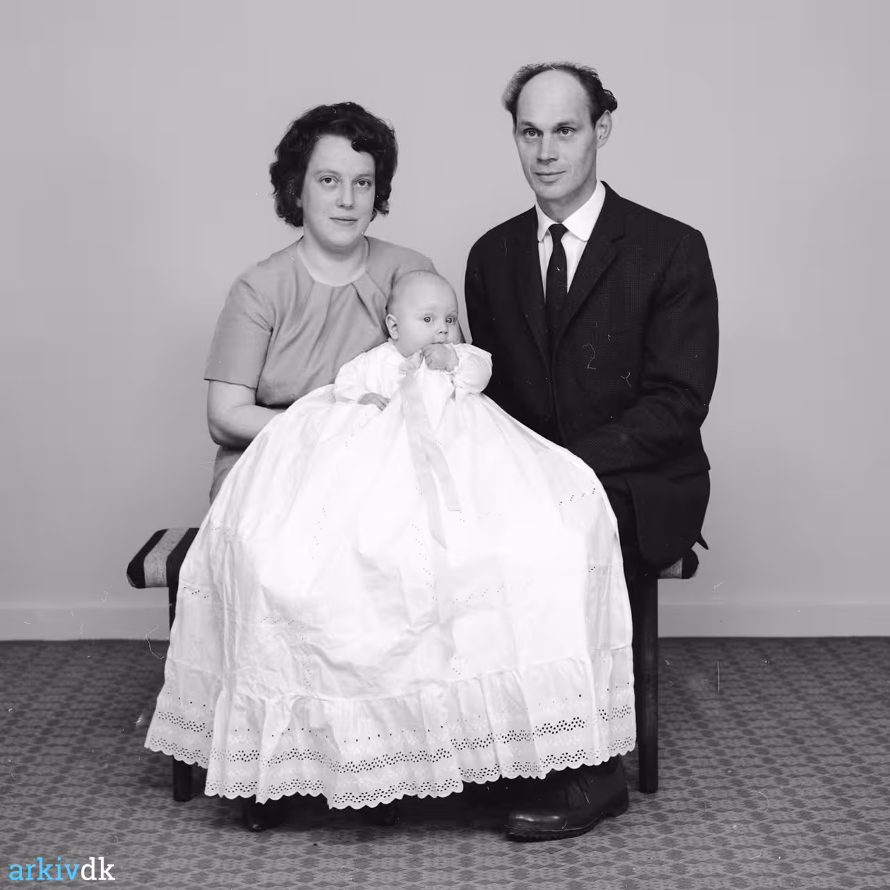 arkiv.dk | Birte Andersen og Erik Andersen med sønnen Jørgen Andersen