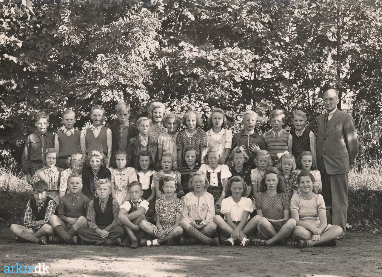 arkiv.dk | Skolebillede fra Demstrup skole
