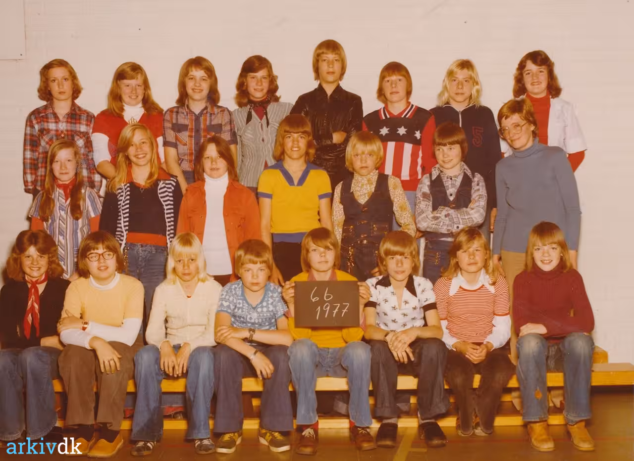 arkiv.dk | Skolen ved Milestedet - Klasse 6B 1977