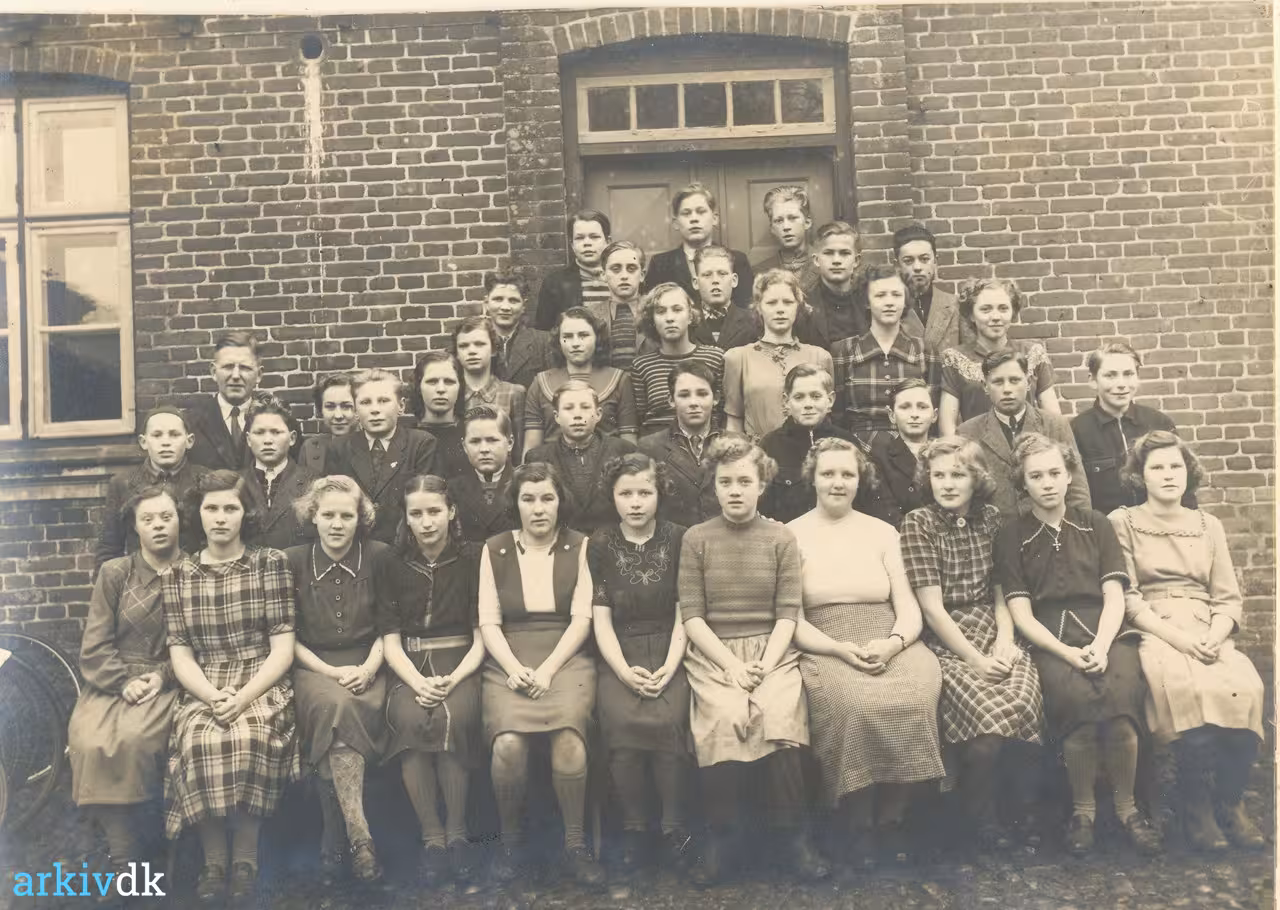 arkiv.dk | Konfirmander, Thorning, 1/4-1951