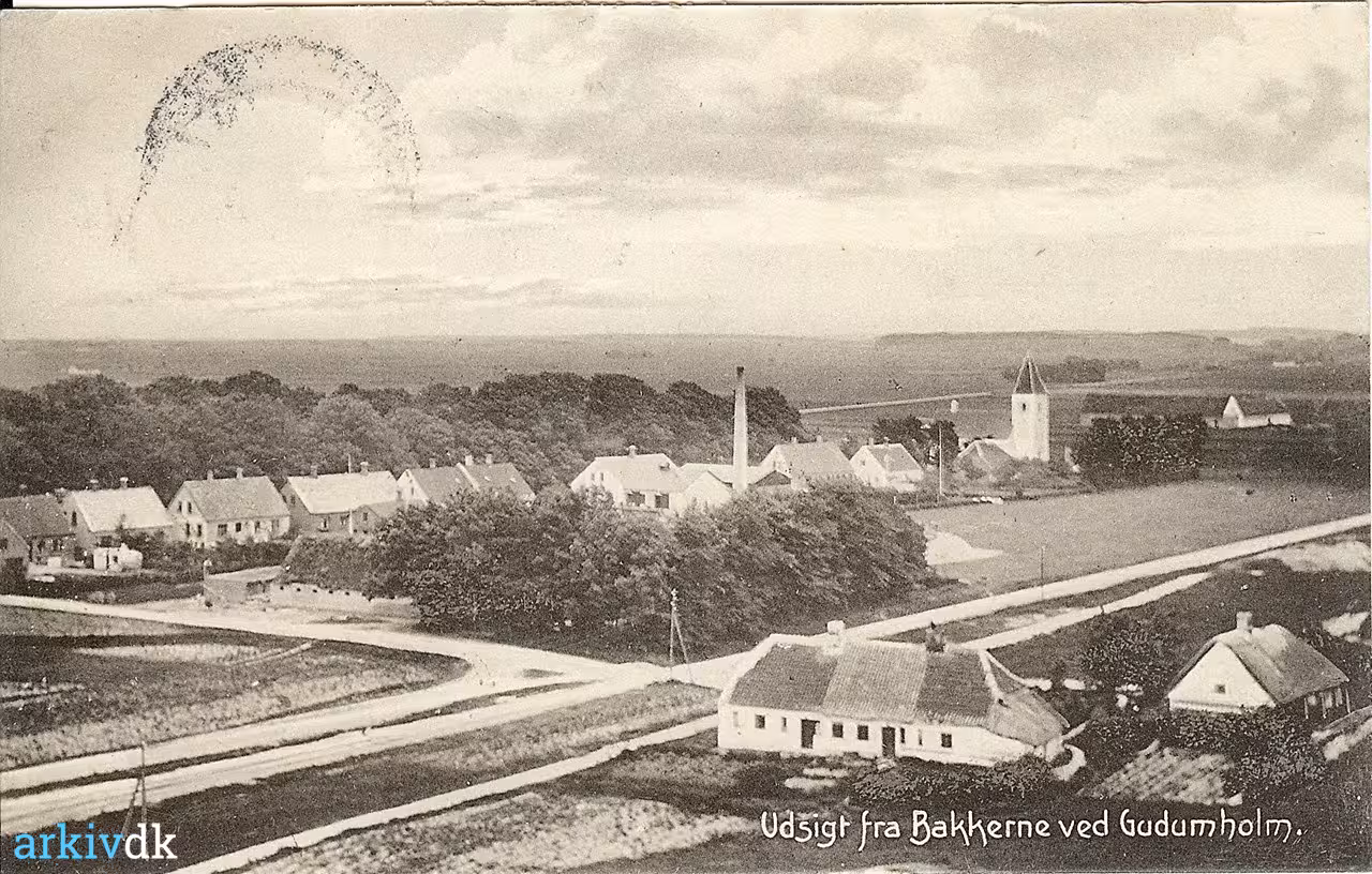 arkiv.dk | Udsigt over Gudumholm
