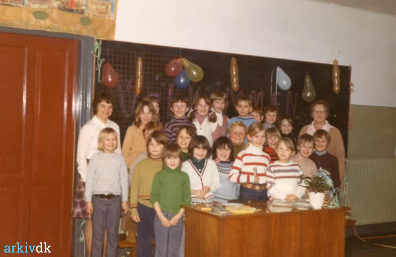 arkiv.dk | Klassebillede fra Allerslev Skole 1973, Præstø