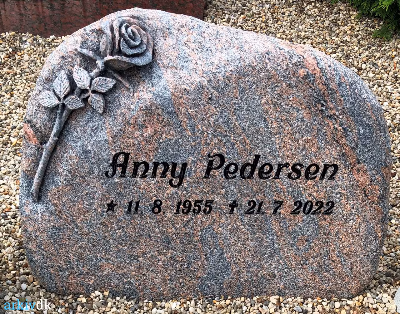 arkiv.dk | Gravsten, Anny Pedersen Agerbæk