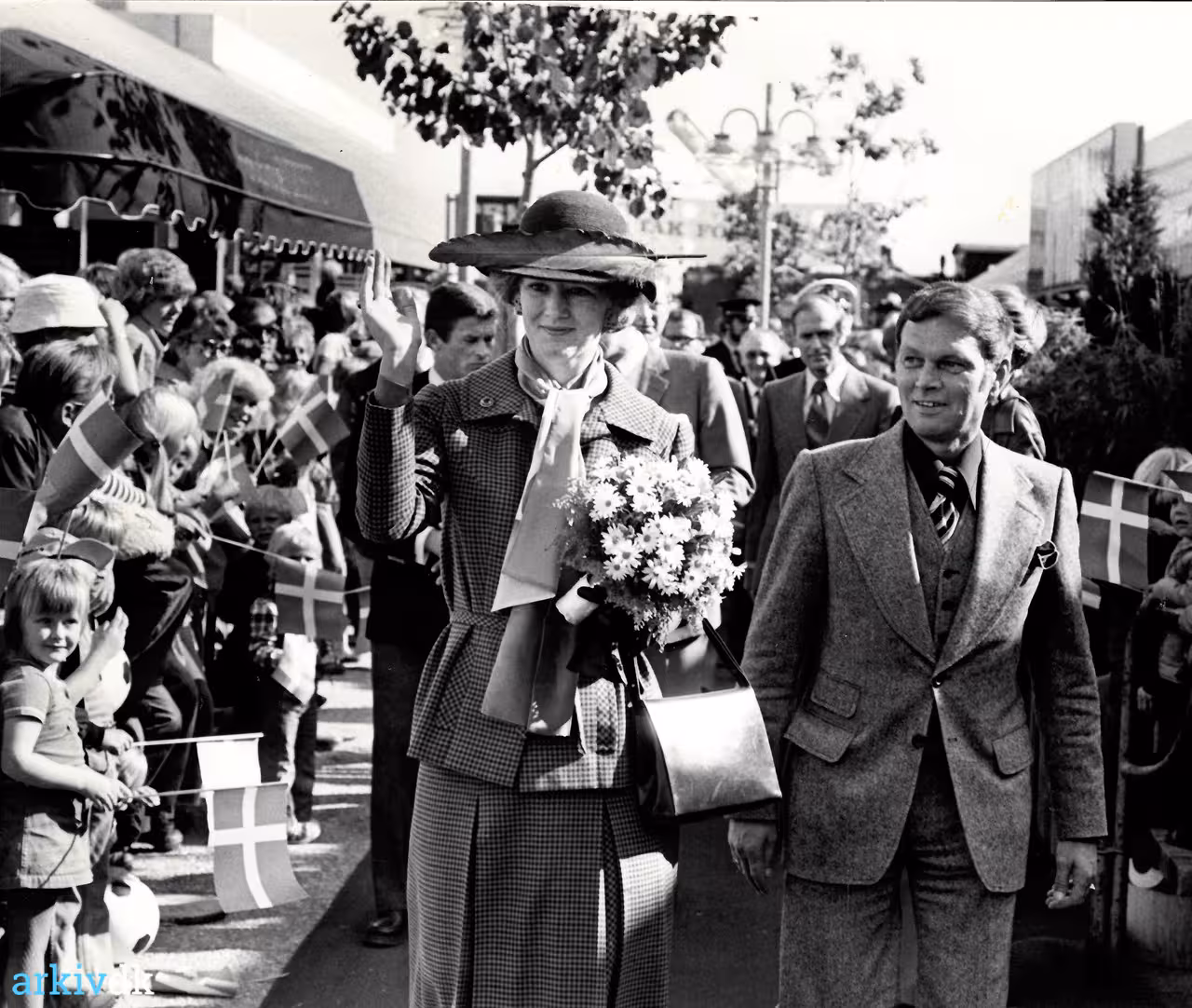 arkiv.dk | Dronning Margrethe med flere