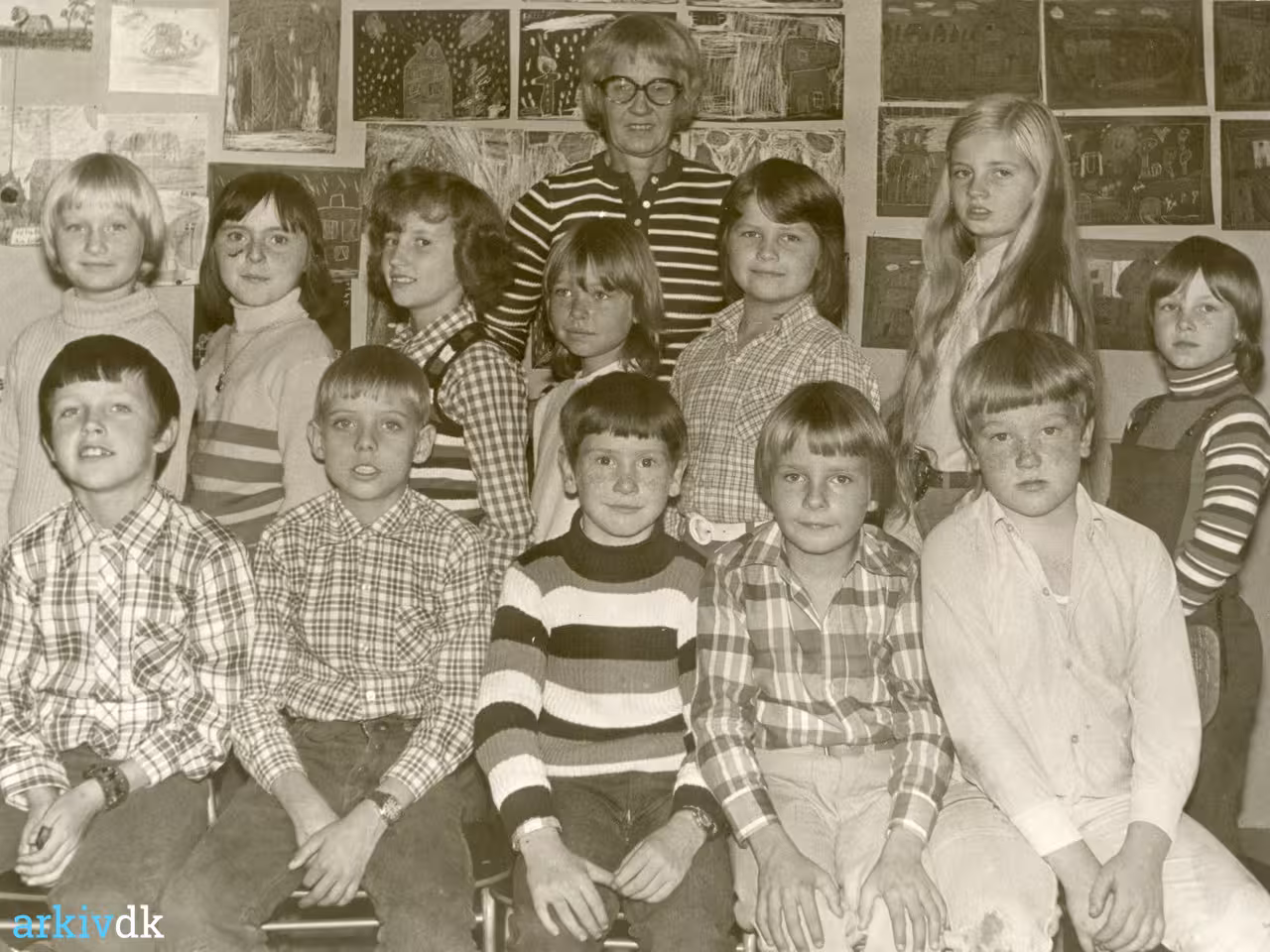 arkiv.dk | Klassebillede fra Allerslev Skole 1973, Præstø