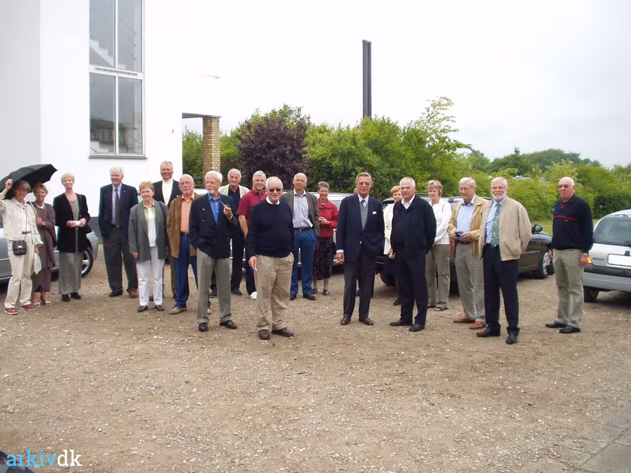 arkiv.dk | Stenhus Kostskole Realklasse 1954. Fejring af 50-års jubilæum