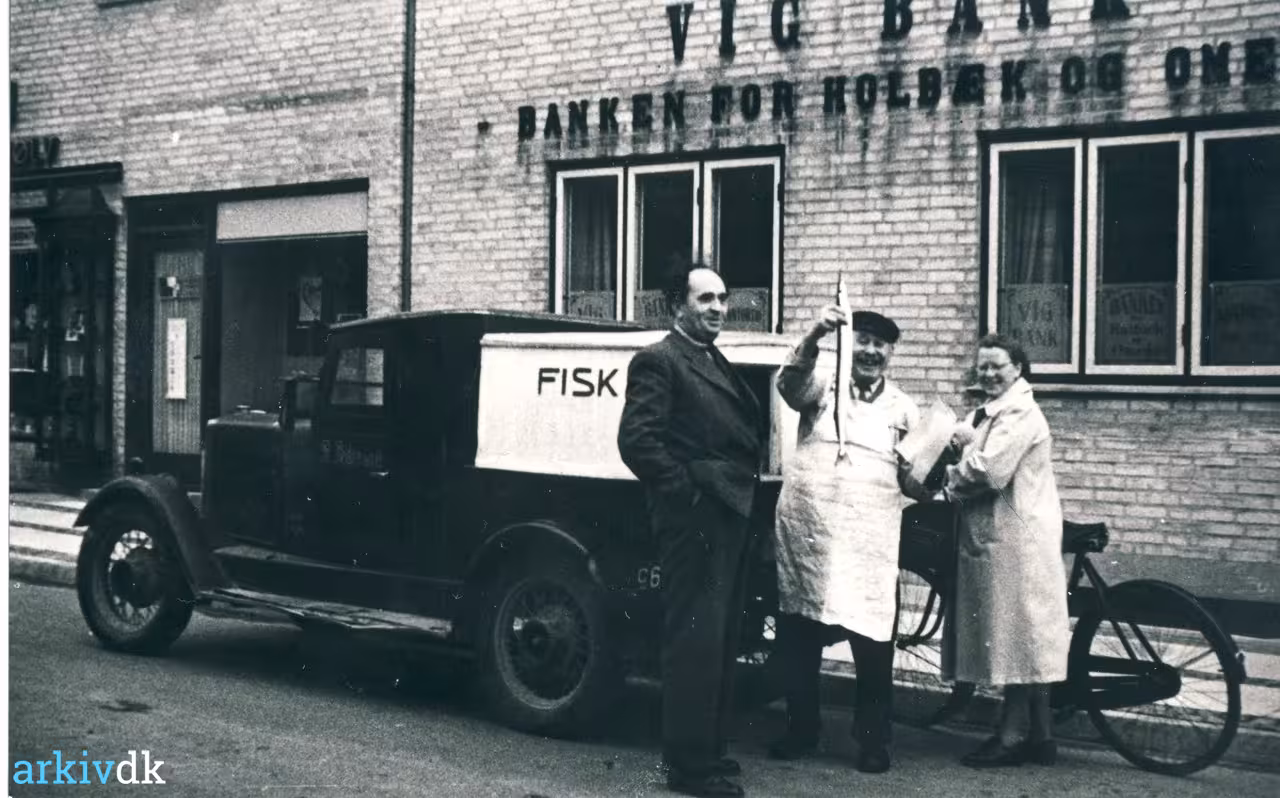 arkiv.dk | Vig Bank omkring 1960
