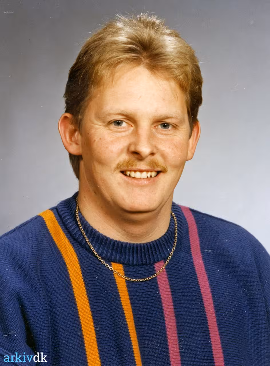 arkiv.dk | GB-Velux. Gelsted sogn. 10 års jubilar. Rene Stimose.