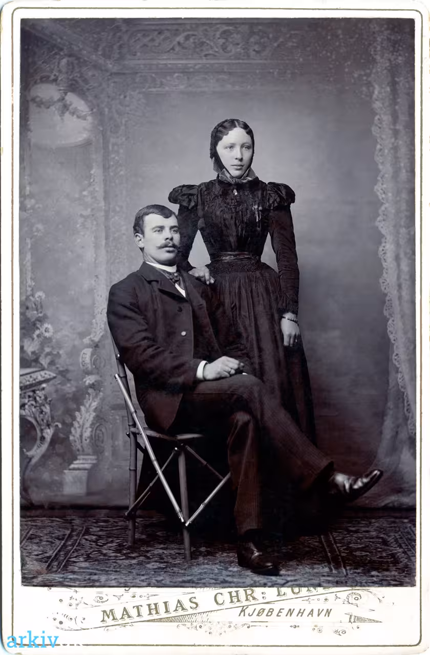 arkiv.dk | Niels Valdemar Petersen (1876-1956) og Ehm Marchen Dirchsen (1877-1946)