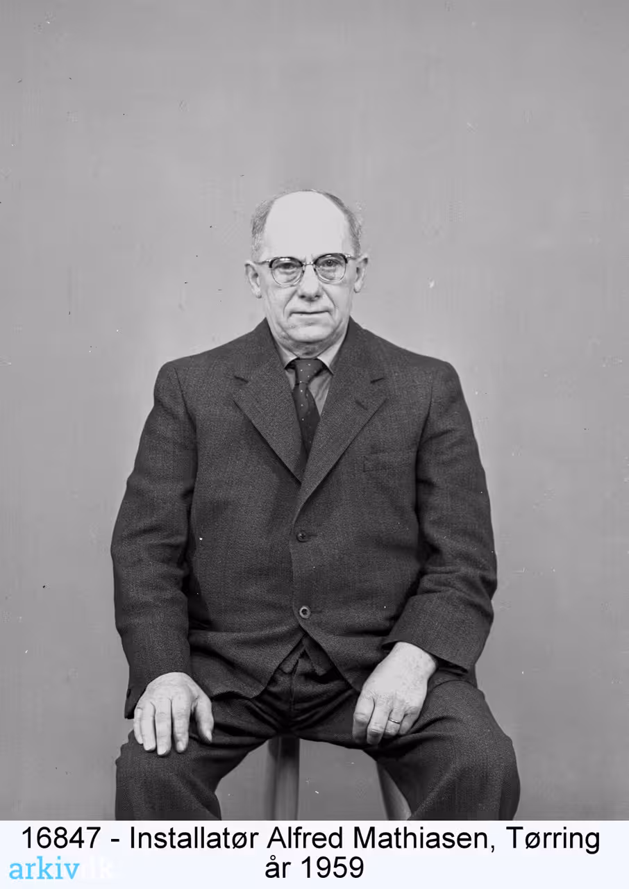arkiv.dk | Alfred Mathiesen, Tørring, Installatør