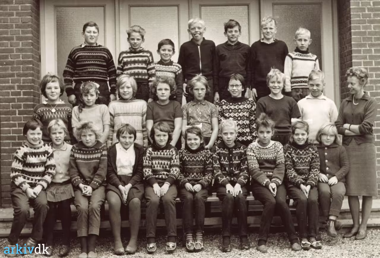 arkiv.dk | Hostrup skole - 1962 - 3.-4. klasse