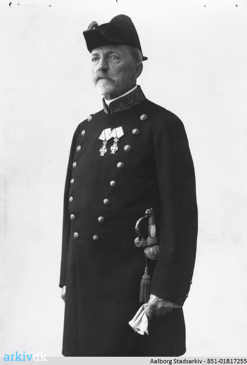 arkiv.dk | Portrætfoto, borgmester J.G.F. Bornemann i Aalborg.