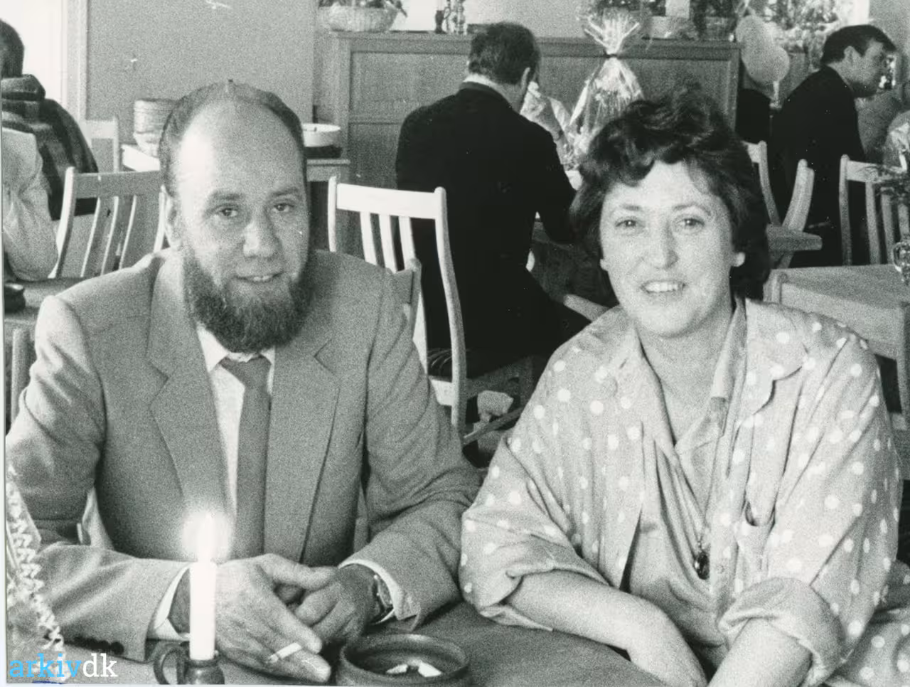 arkiv.dk | Restauratørparret Birthe og Bjørn Rasmussen, Richters Gård.