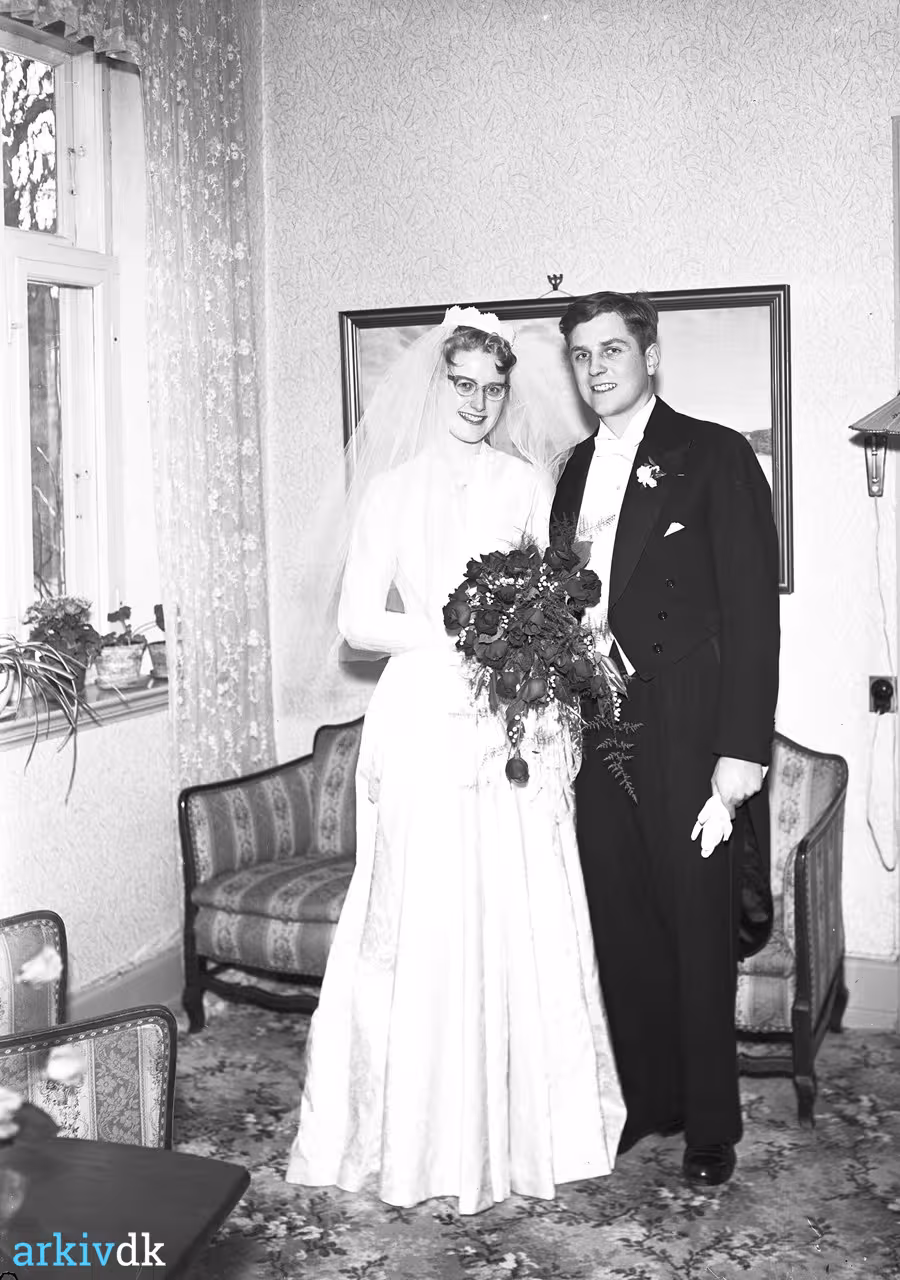 arkiv.dk | Pastor Blauenfeldt og hustru, Præstegården, Ringe