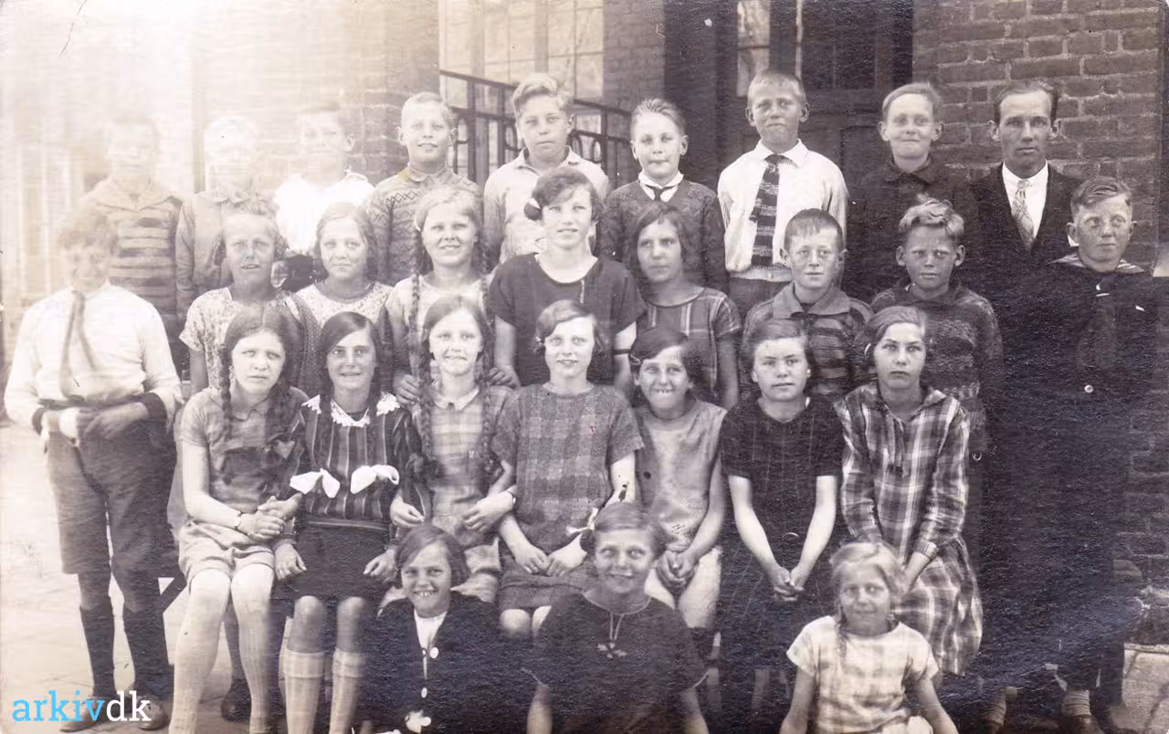 arkiv.dk | Skolen Ved Torvet Klassebillede 2 Bb fra 1927
