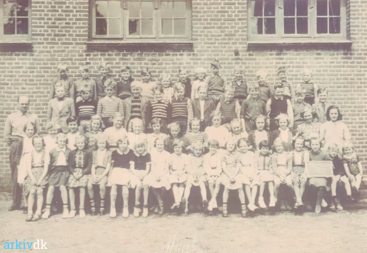 arkiv.dk | Skolebillede fra Hvam skole