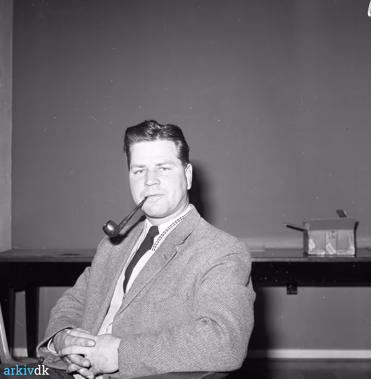 arkiv.dk | Havnefoged Olaf Pedersen (1923-), Vejle, 1961