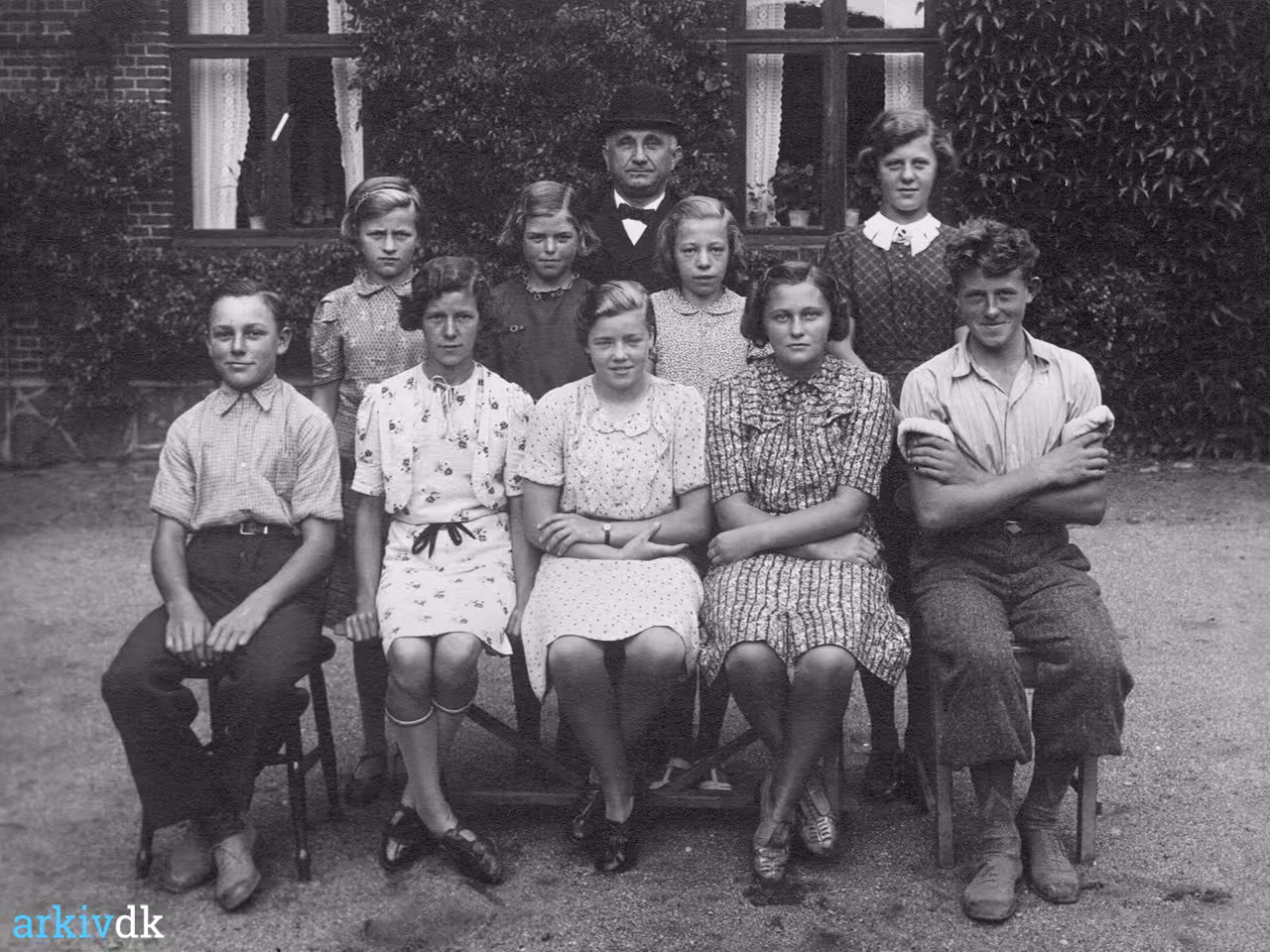 arkiv.dk | Konfirmation Sværdborg efterår 1939