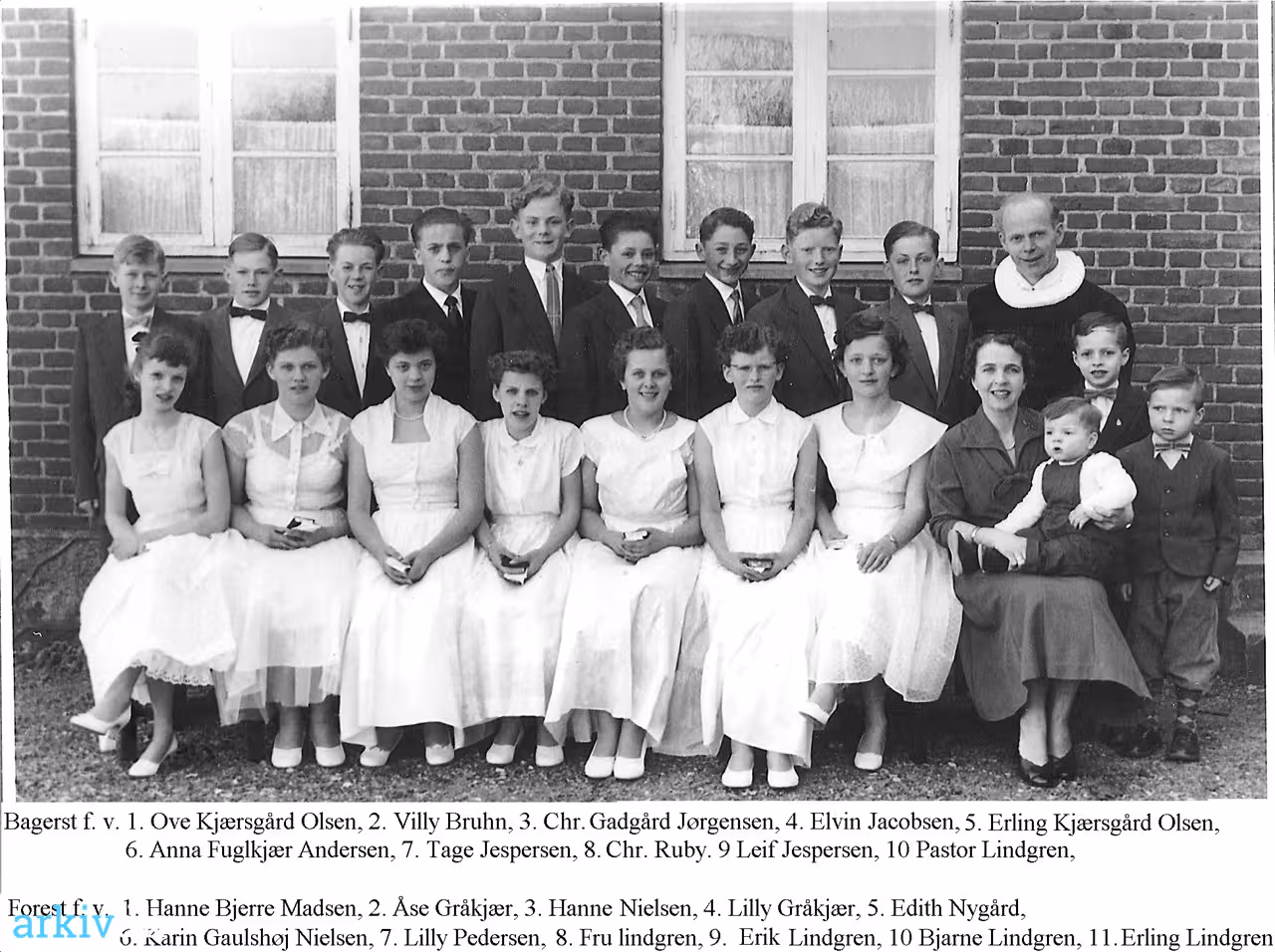 arkiv.dk | KONFIRMATION 1957 FJALTRING