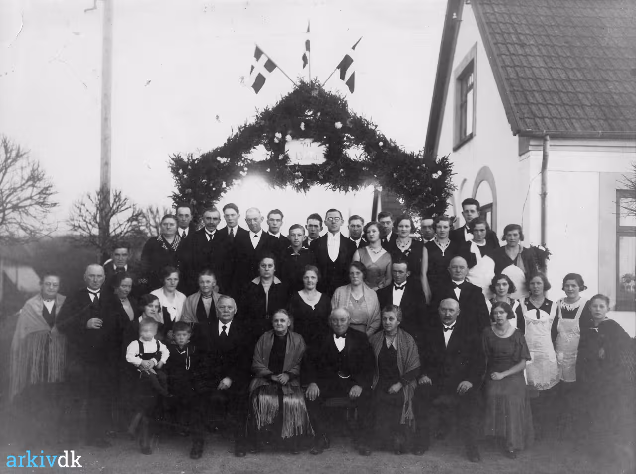 arkiv.dk | Sølvbrudeparret Kirsten og Niels Peder Nielsen