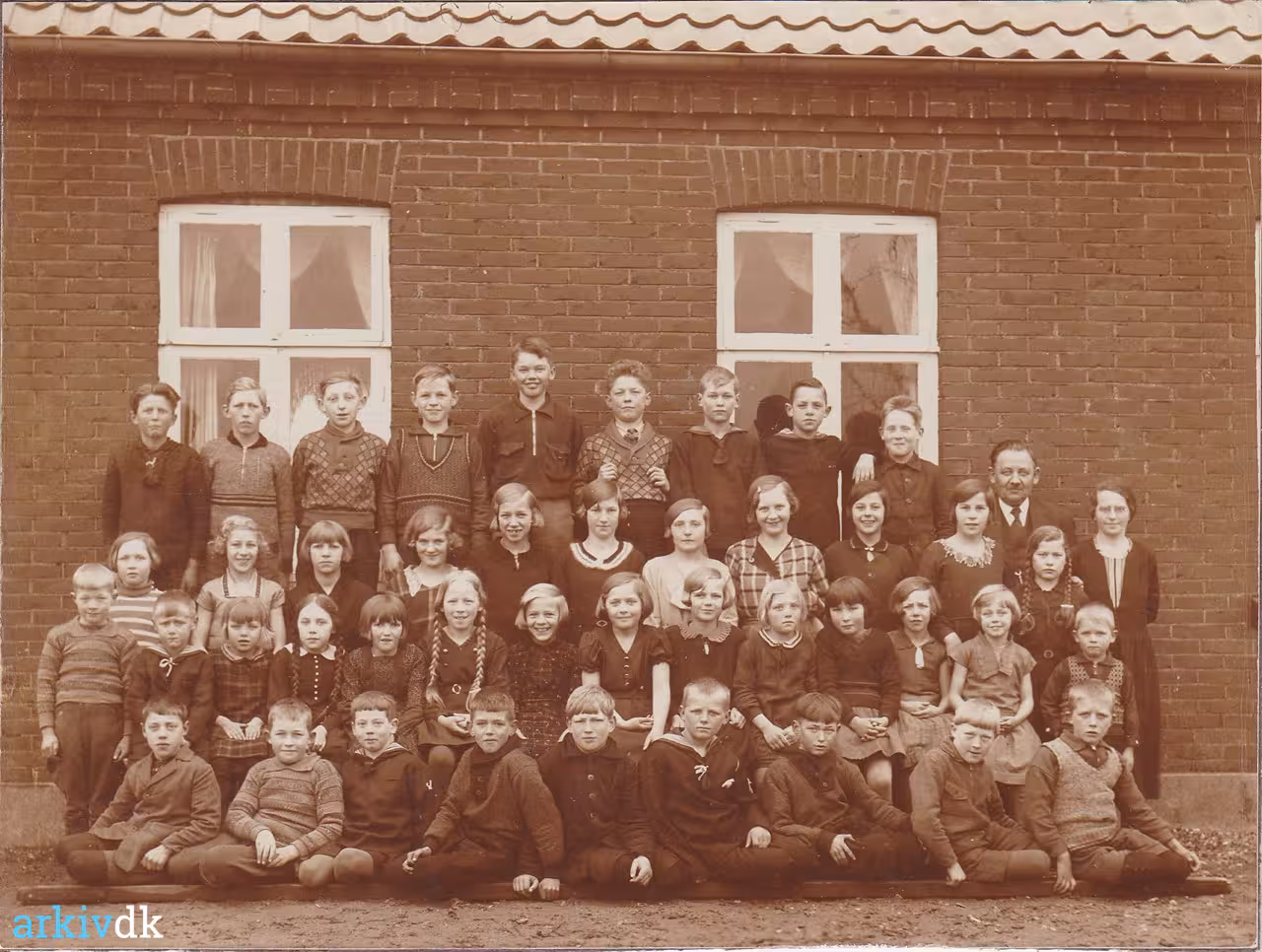 arkiv.dk | Skolebillede, Dybe Nordre Skole.