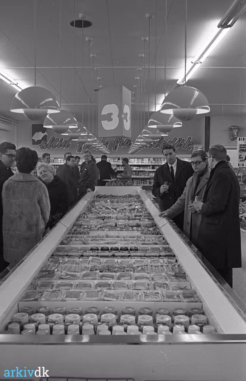 arkiv.dk | Åbning af Supermarked "Vivo" den 12/3-1970