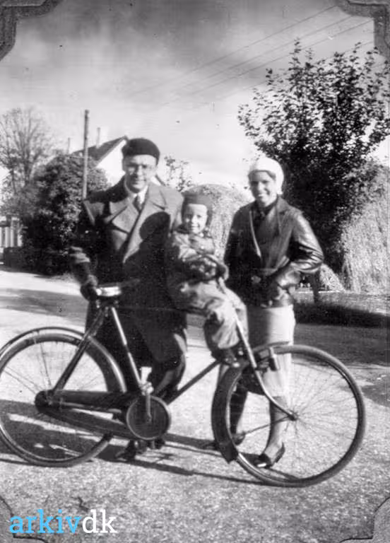 arkiv.dk | Gerda og Gunnar Lemming-Christensen med sønnen Bent