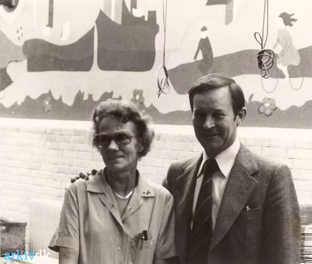 arkiv.dk | Låsefabrikken Basta Jubilæum i 1979 Else Hansen og Ole Skytte