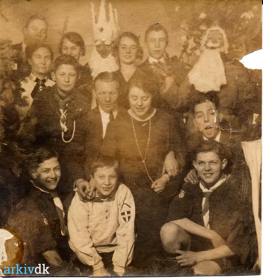 arkiv.dk | Julefest i menighedshuset, Hovedgaden 5, 1920