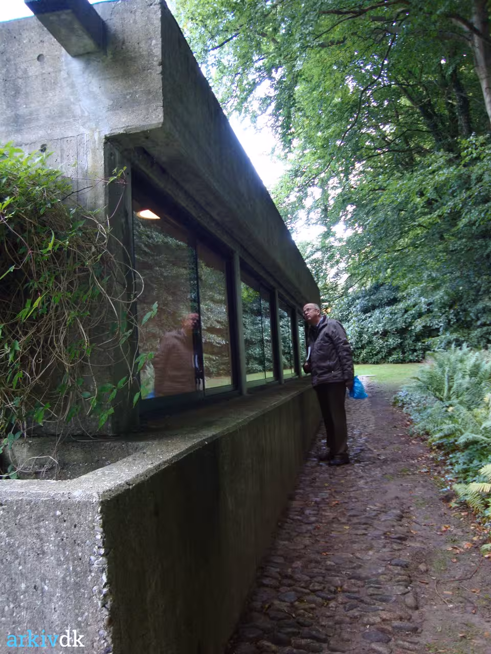 arkiv.dk | Knud Friis´ villa, parti fra haven, Højen 13, Brabrand.